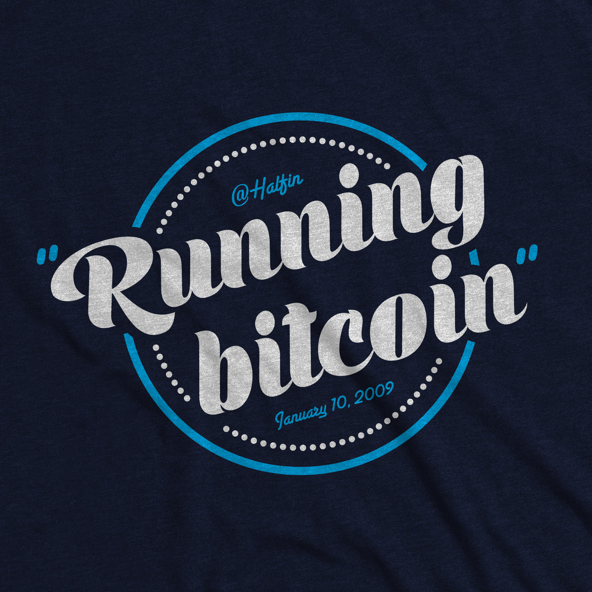 Running Bitcoin - Hal Finney Bitcoin Shirts, Hats, Hoodies & MORE ...