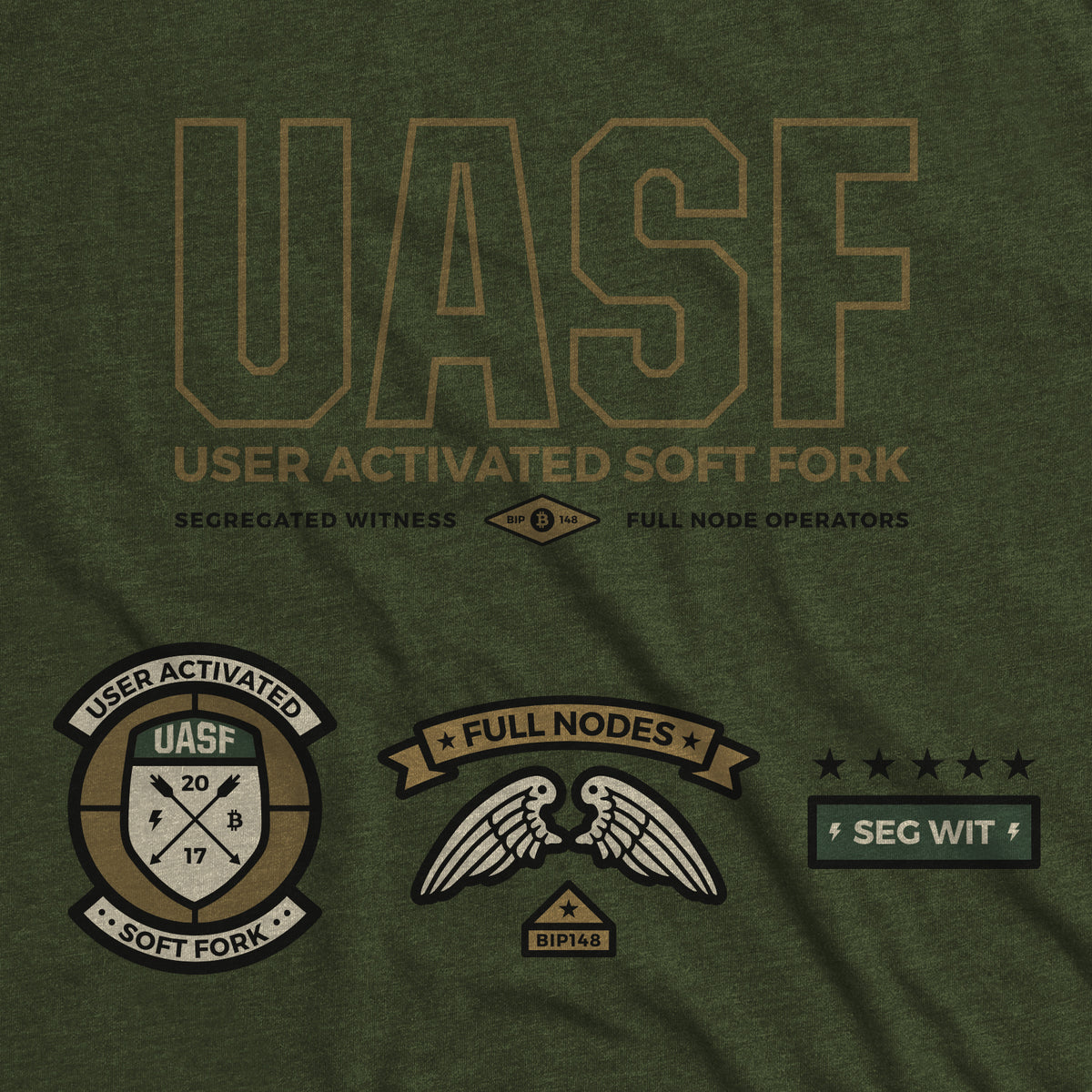 UASF Military - Bitcoin Shirts, Hats, Hoodies & More – Orange Coin Goods